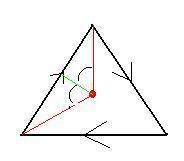 magnetic field due to a triangular loop